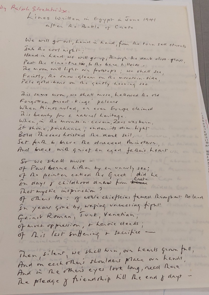 Ralph Stockbridge - Crete Poem - Kyle Glover HistoryKyle Glover History